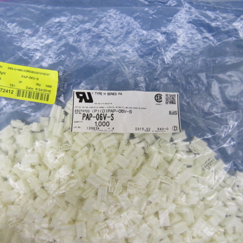 jst PAP-06V-S per Lot CONN HOUSING PA 6POS 2MM WHITE for sale online | eBay